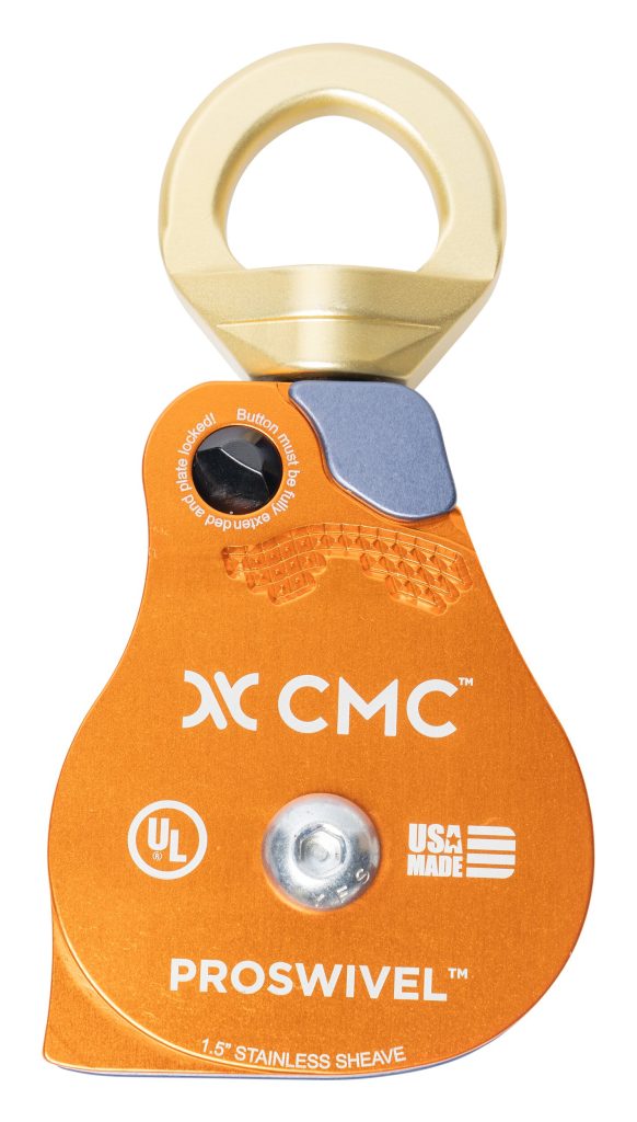 Prusik Minding Single Swivel Pulley - NFPA, CMC - Dynamic Rescue Systems